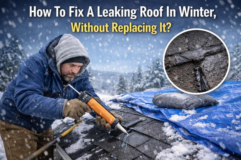 How To Fix A Leaking Roof In Winter, Without Replacing It?